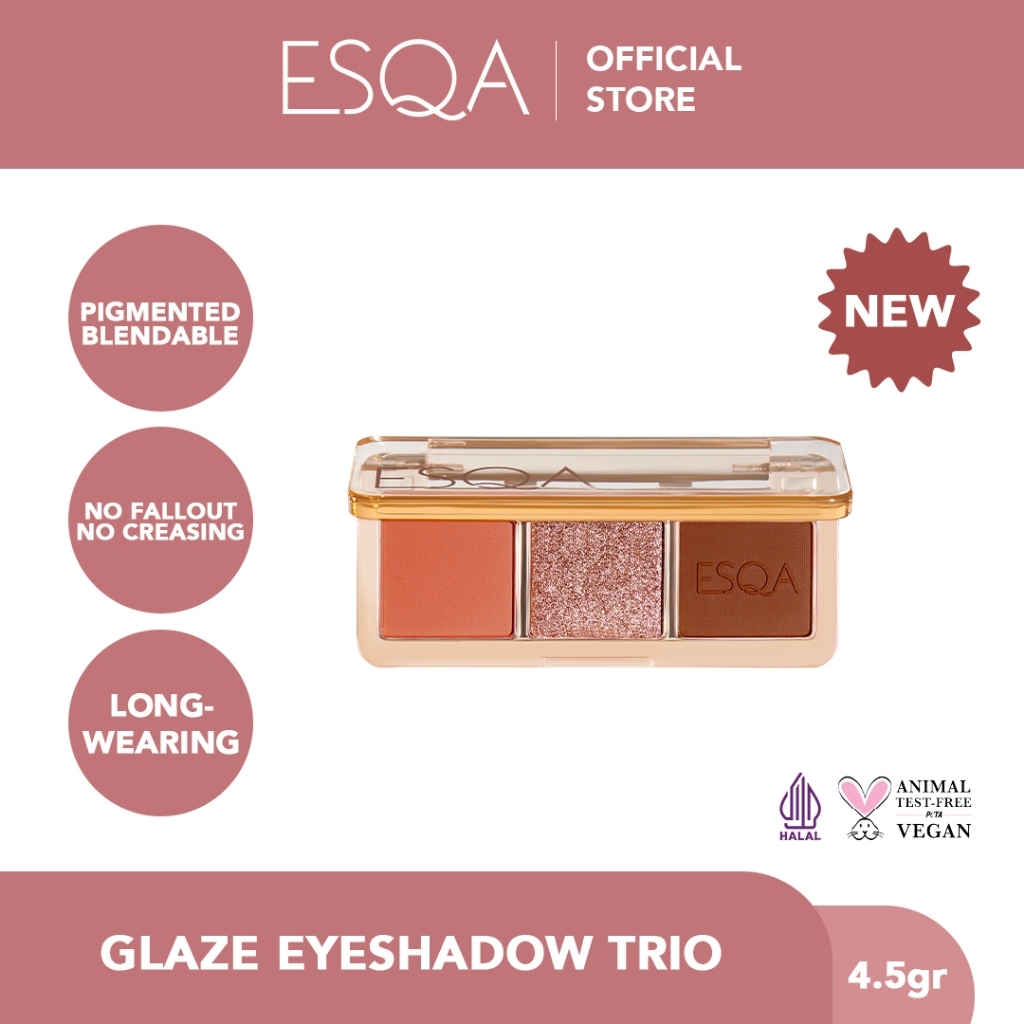 Jual ESQA Glaze Eyeshadow Trio | Shopee Indonesia