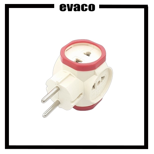 Jual trm steker stop kontak T 4 arah lubang | Shopee Indonesia