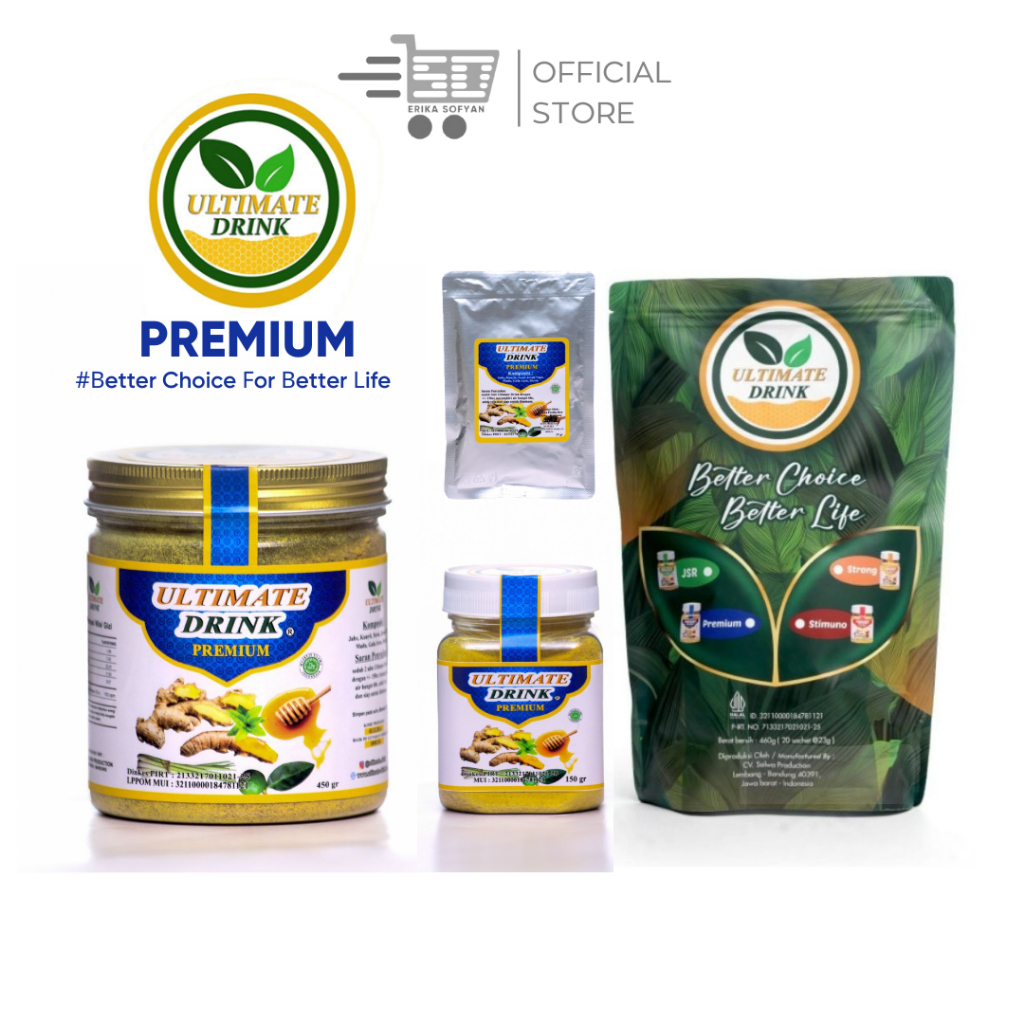 Jual Minuman Rimpang Kesehatan Ultimate Drink PREMIUM Stevia Rendah ...
