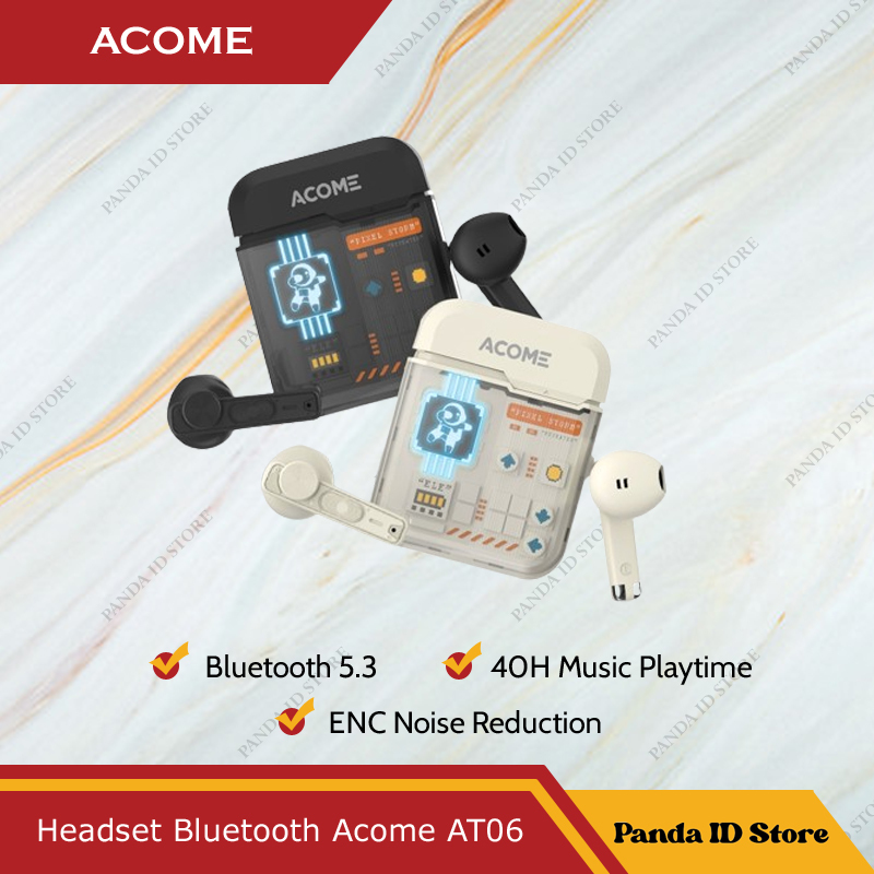 Jual Headset Acome AT06 Earphone True Wireless Earbuds Bluetooth 5.3 ...