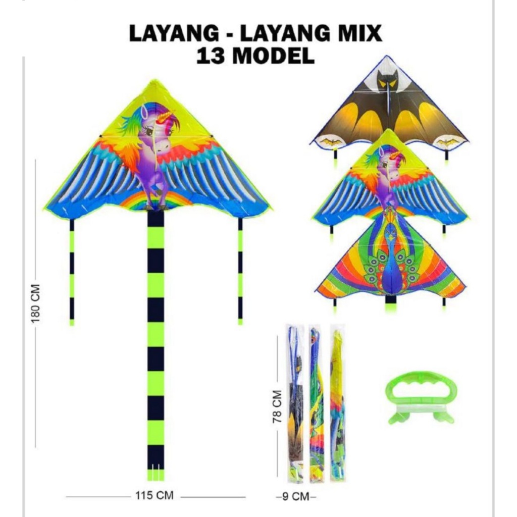 Jual Layangan hias pantai kain parasit I layang-layang mainan anak ...