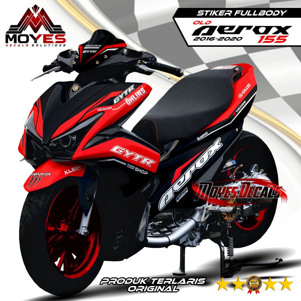 Jual Decal Sticker Fullbody Aerox GYTR Costum Old NVX - Dekal Stiker ...
