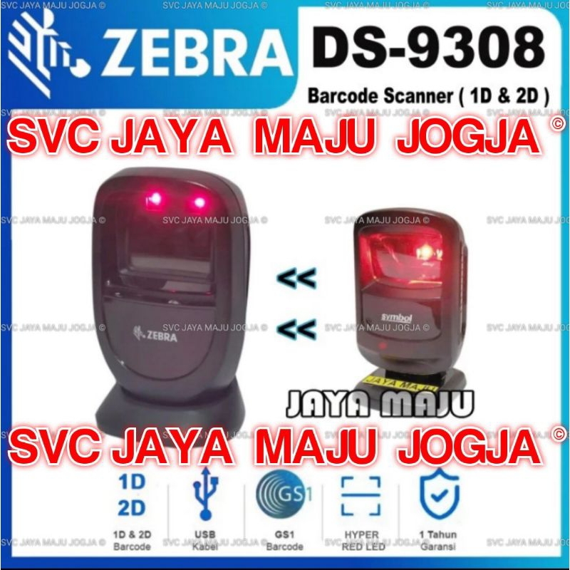 Jual ZEBRA DS 9308 - 2D 1D - USB // PS2 PS/2 // SERIAL || BARCODE ...