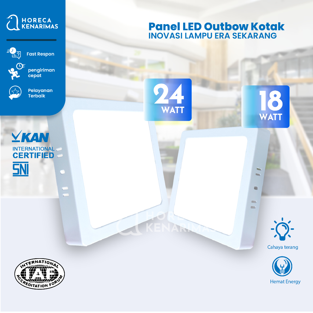 Jual Panel LED Outbow Lampu Downlight LED Panel 18W 24W Kotak | Shopee ...