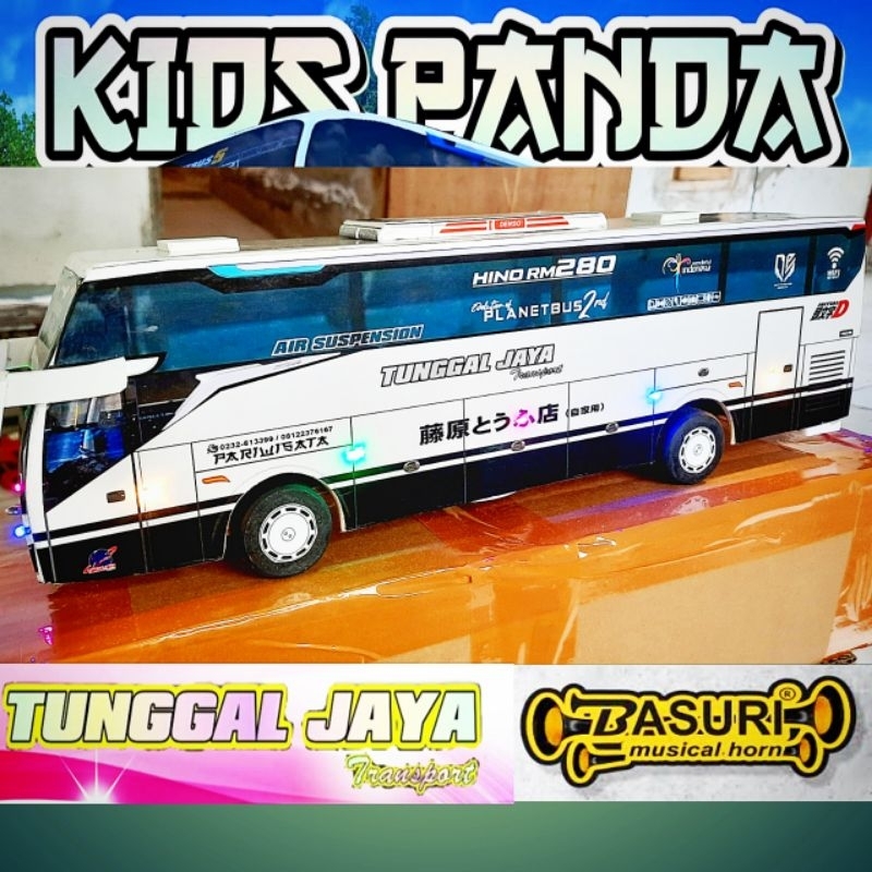 Jual Mainan Miniatur Bus Telolet Basuri Mobil Mainan Bis | Shopee Indonesia