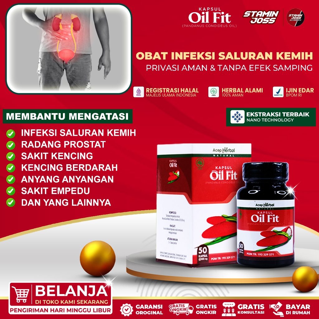 Jual Oilfit Kapsul Buah Merah Papua Obat Infeksi Saluran Kemih Sakit ...