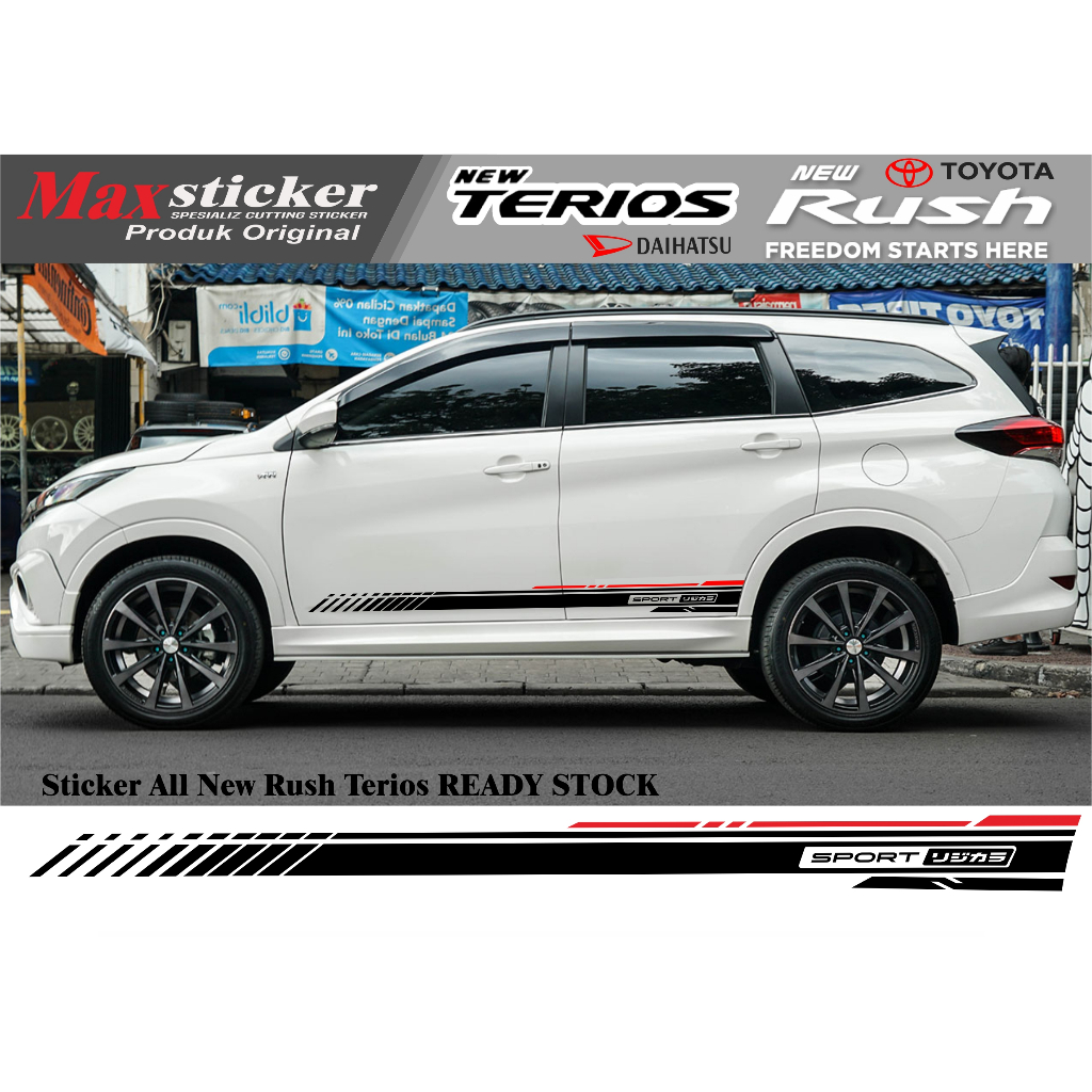 Jual STICKER ALL NEW TERIOS TERBARU STICKER LIST BODY MOBIL ALL NEW ...