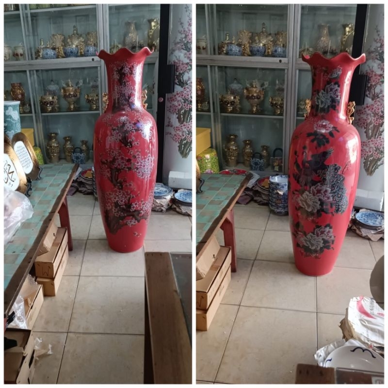 Jual Guci keramik hiasa sudut/1 pc guci vas keramik import Tinggi 120 ...