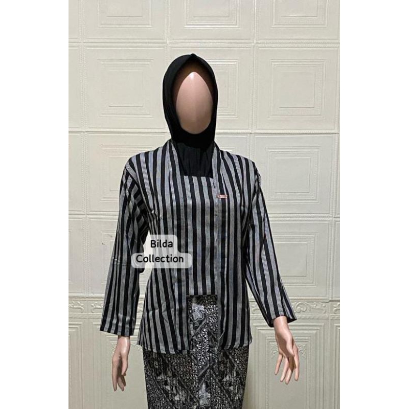 Jual Atasan tradisional# kebaya lurik #kebaya kutubaru #Baju adat | Shopee Indonesia