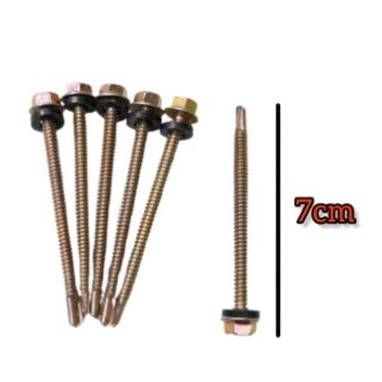 Jual BAUT ROOFING 5cm dan 7cm LION ROPING BAUT GALVALUM | Shopee Indonesia