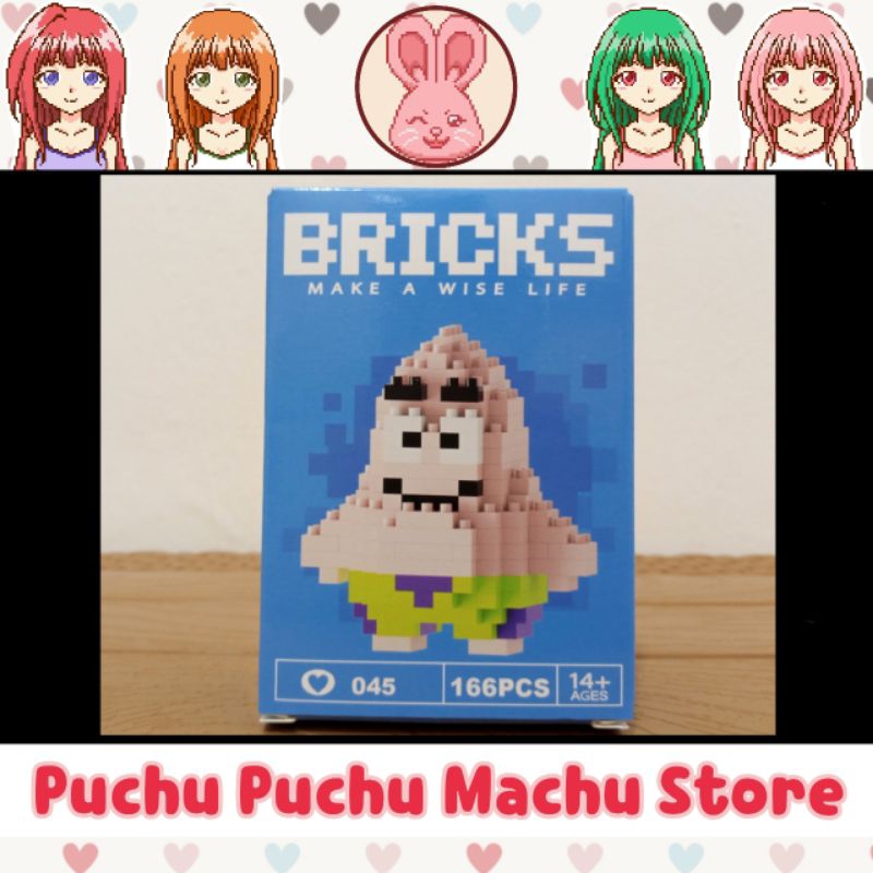 Jual Mainan BRICKS Building Block PATRICK STAR Make A Wise Life Balok ...