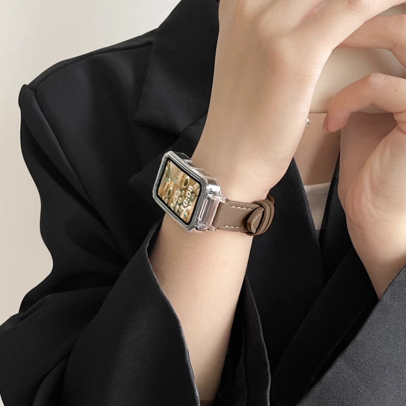 Jual Tali Xiaomi Band 8 Active/Redmi Band 2 Strap Leather Pin Buckle Strap Redmi Smart Sport ...