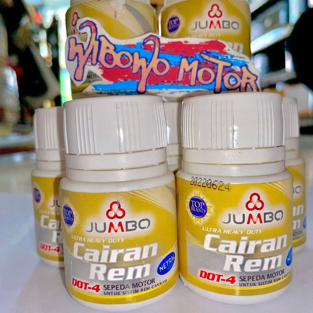 Jual MINYAK REM OLI REM UNTUK SEGALA MOTOR MERK JUMBO 50ML DOT 4 ULTRA ...