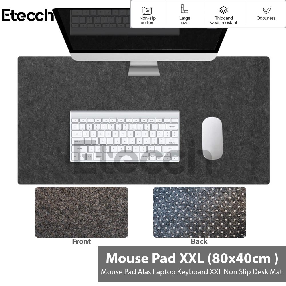 Jual Mouse Pad Alas Laptop Keyboard XXL Non Slip Desk Mat 80x40 cm ...