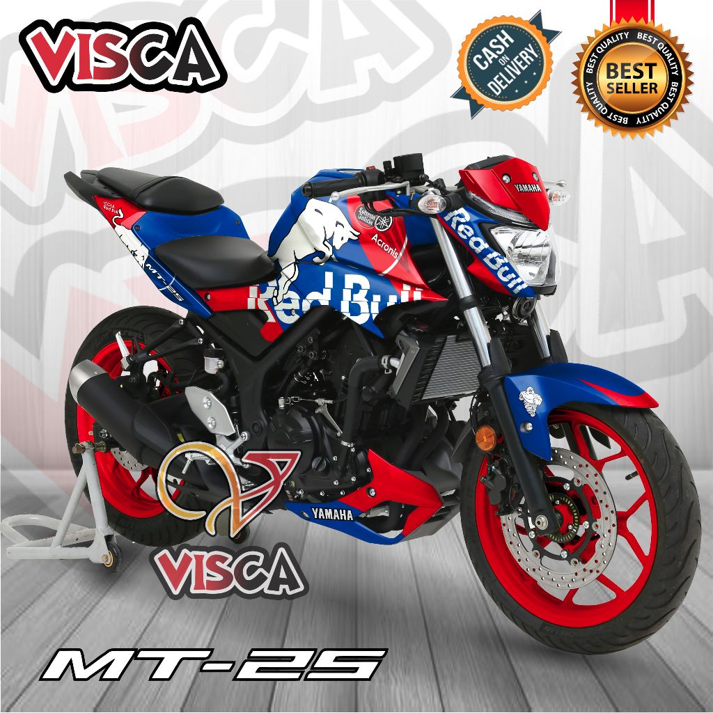 Jual Stiker Decal Yamaha MT 25 OLD Dekal Mt 25 Striping Mt 25 Variasi ...