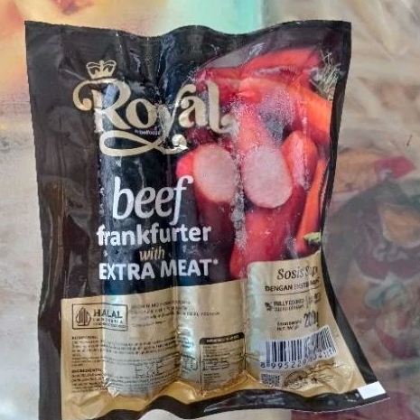 Jual Belfoods Royal Sosis Beef Frankfurter isi 3 | Shopee Indonesia