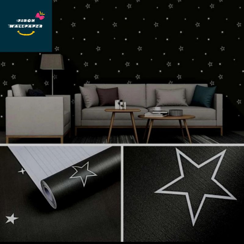 Jual wallpaper dinding stiker putih segitiga corak 3d ruangan luar ...