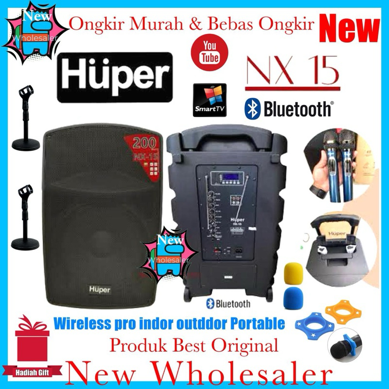 Jual speaker Sound Huper Nx15 new Original wireless portable Microphone ...