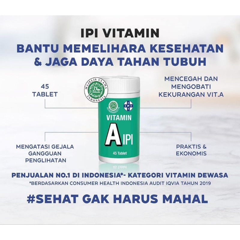 Jual VITAMIN IPI Vitamin E, Zinc+Selenium, B Complex, Vitamin A, Vit D3 ...