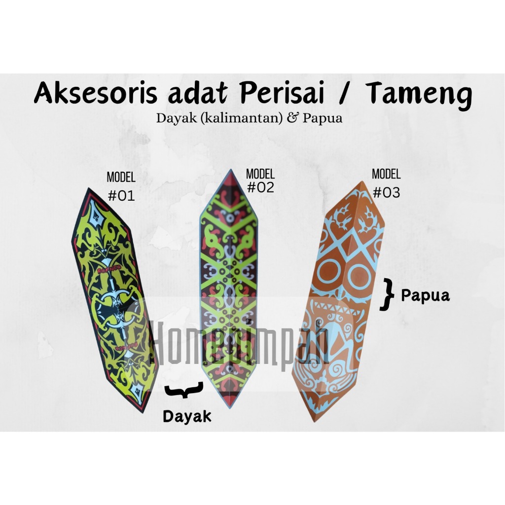 Jual PERISAI TAMENG PAPUA -ACCESSORIES ADAT PAPUA/DAYAK TAMENG SUKU ...