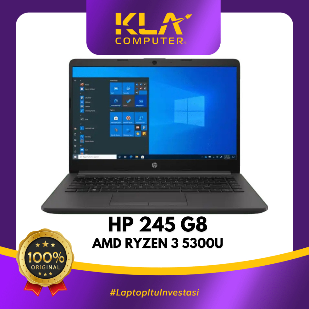 Jual HP 245 G8 R3 AMD Ryzen 3 5300U 4GB 8GB SSD 256GB NVMe 14' HD | Shopee Indonesia