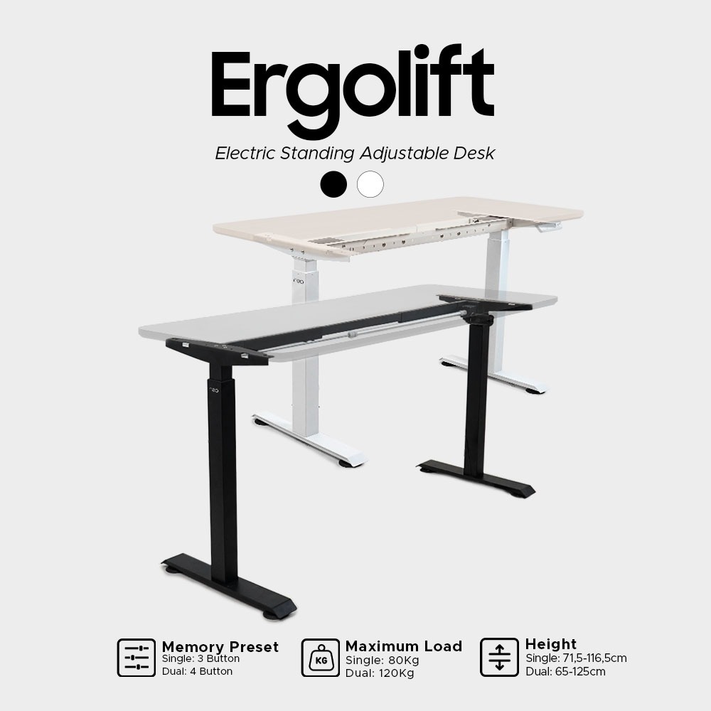 Jual Neo Ergolift Electric Standing Adjustable Desk - Kaki Meja ...