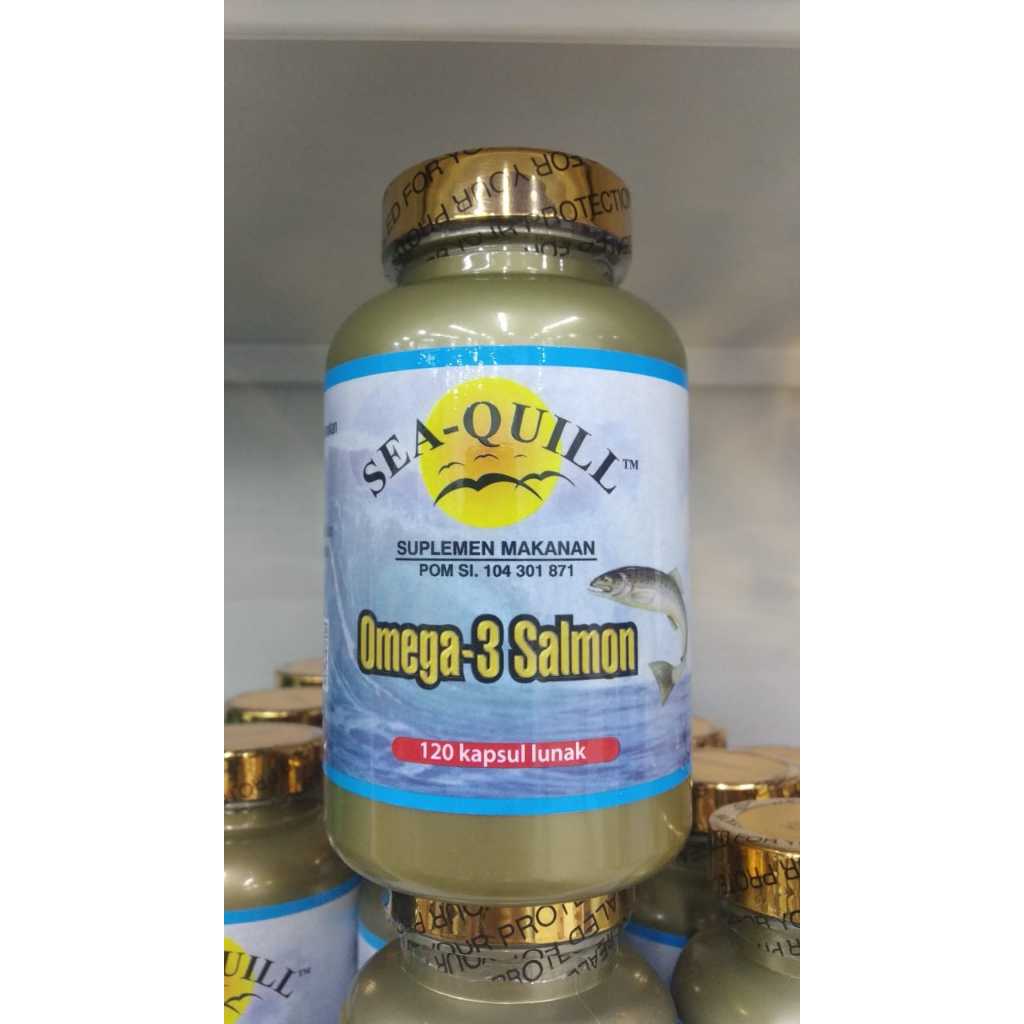 Jual [Vitamin Minyak Ikan] Sea Quill Omega - 3 Salmon Isi 30, 60, 100 ...