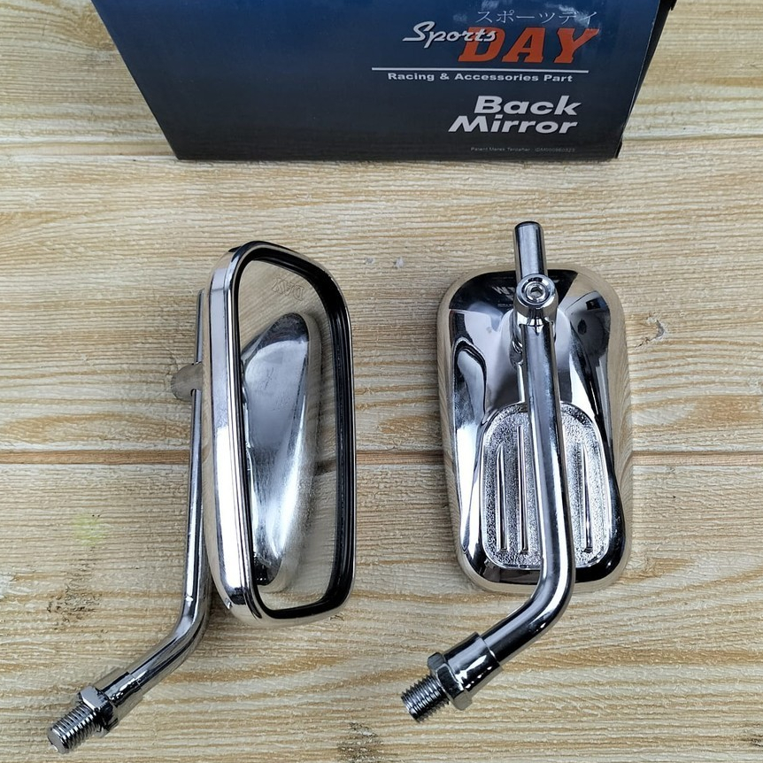 Jual Spion CB 100 125 Retro Antik Oval Kaca Putih Honda Spion Set Grand ...