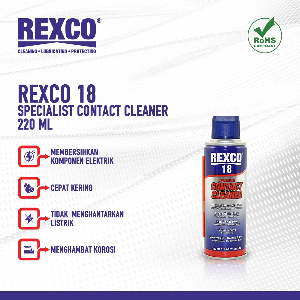 Jual Pembersih Komponen Elektronik Contact Cleaner Rexco18 Rexco 18 220 ...