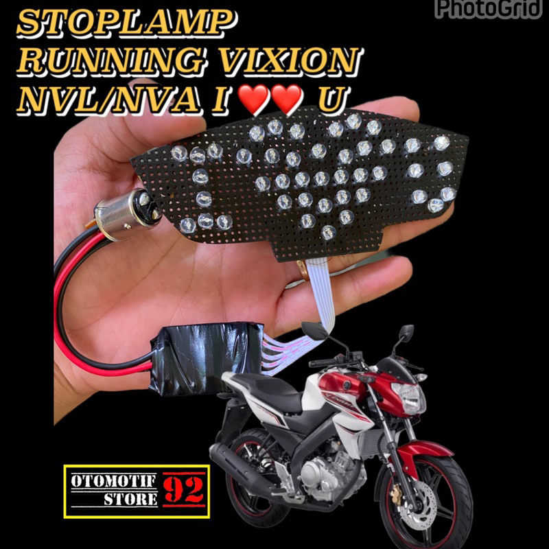 Jual STOPLAMP RUNNING VIXION NVL/NVA I LOVE U | Shopee Indonesia
