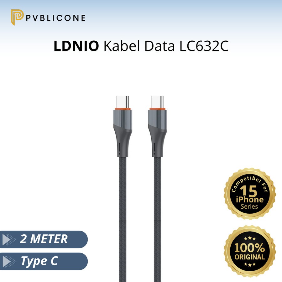 Jual LDNIO Kabel Data LC631C LC632C USB C to C 65W PD QC 3.0 Fast Charging | Shopee Indonesia