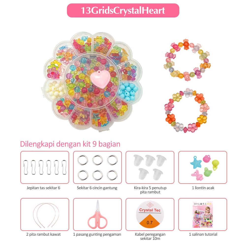 Jual ID Bevavar Mainan Edukasi kreatifitas anak Meronce Gelang/big ...