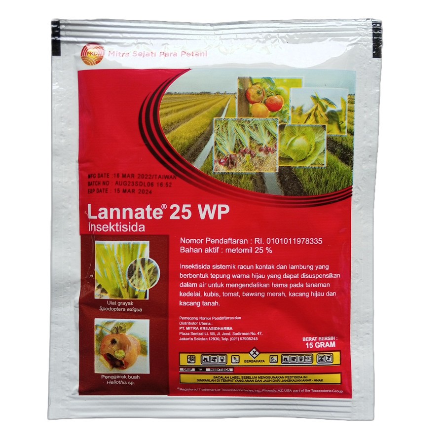 Jual Lannate Merah 25WP (15 gram) Insektisida Mitra Kreasidharma ...