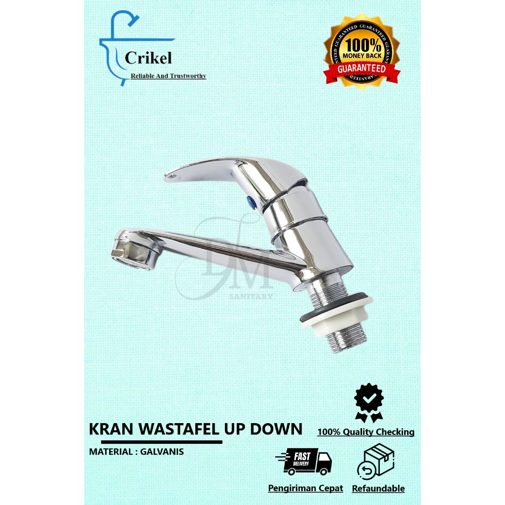 Jual Kran Wastafel Angkat Keran Wastafael Up Down Kran Cuci Tangan ...