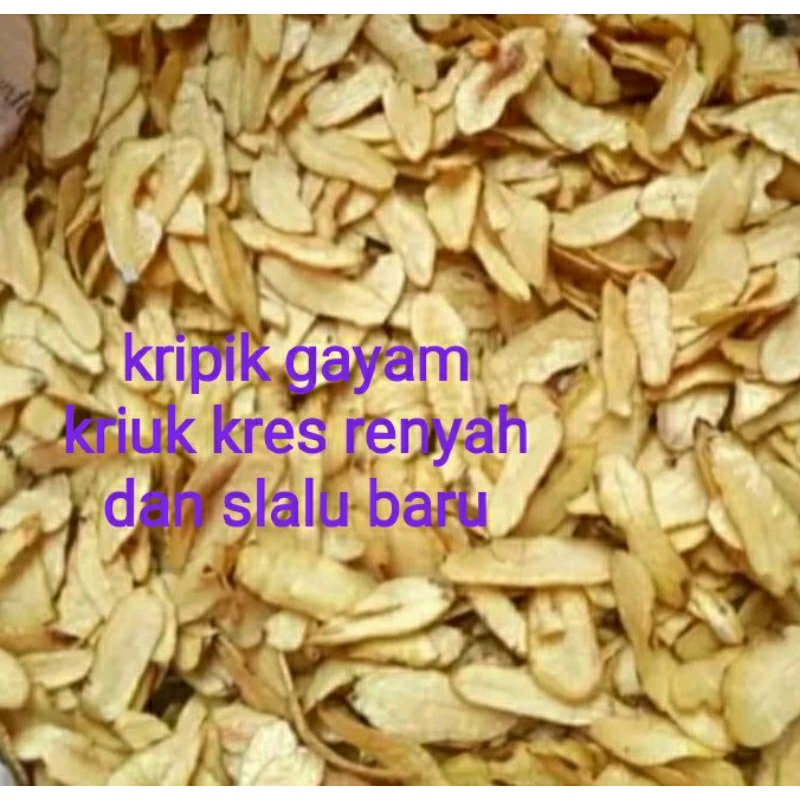 Jual kripik gayam irisan panjang renyah kres dan sllu baru 500gr ...