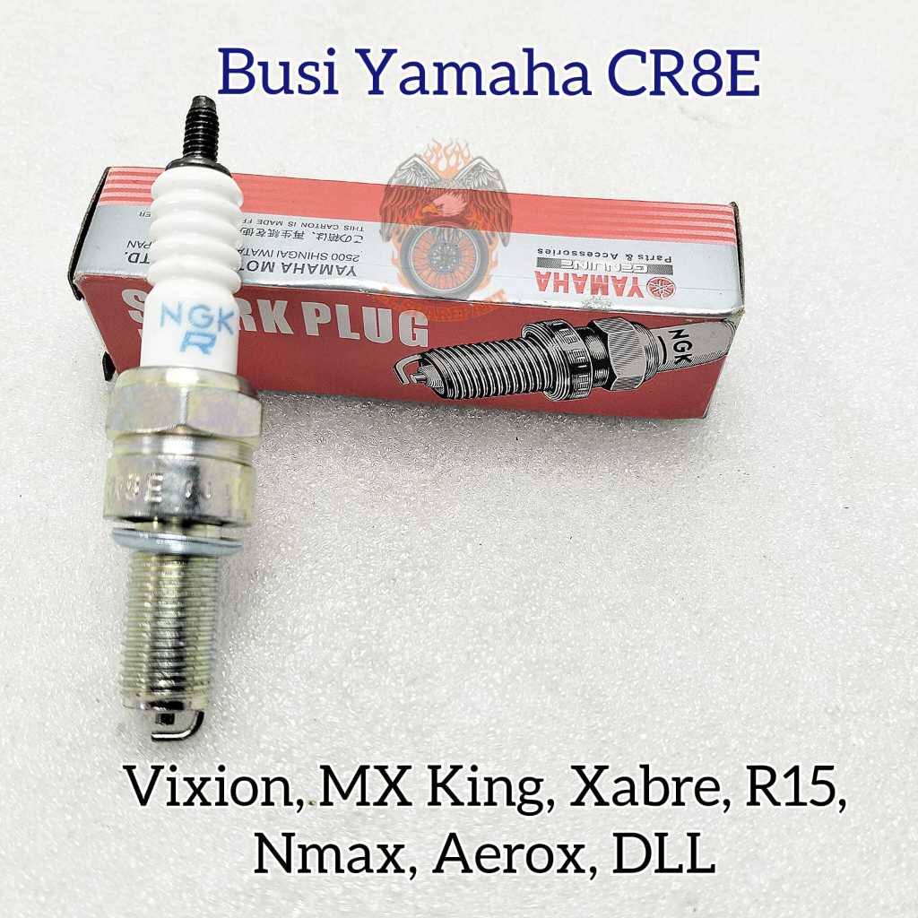 Jual BUSI MOTOR YAMAHA CR8E ASLI ORIGINAL PRESISI AWET VIXION MX KING FREEGO LEXI AEROX NMAX ...