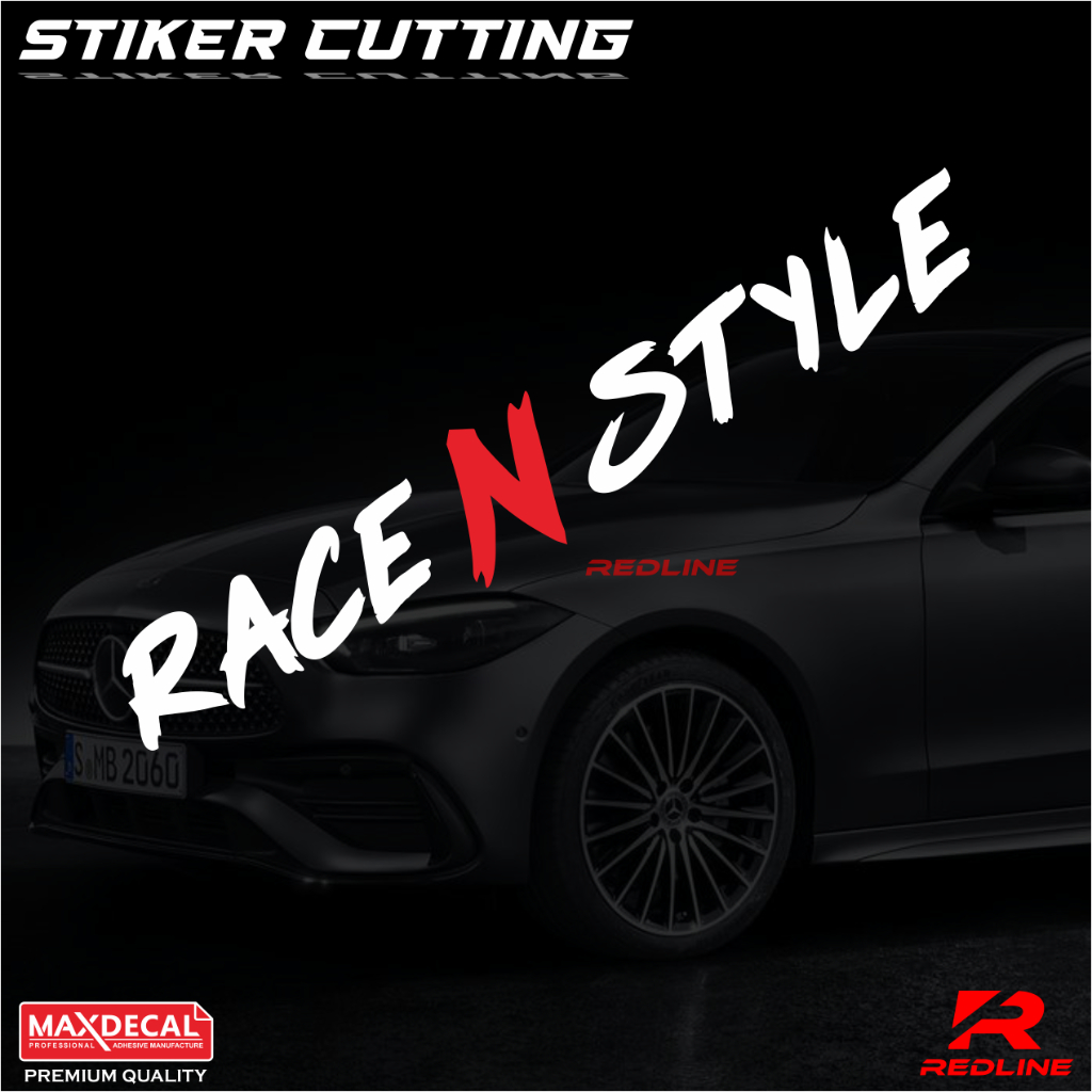 Jual STIKER RACE N STYLE UNTUK MOTOR DAN MOBIL CUTTING STICKER WARNA ...