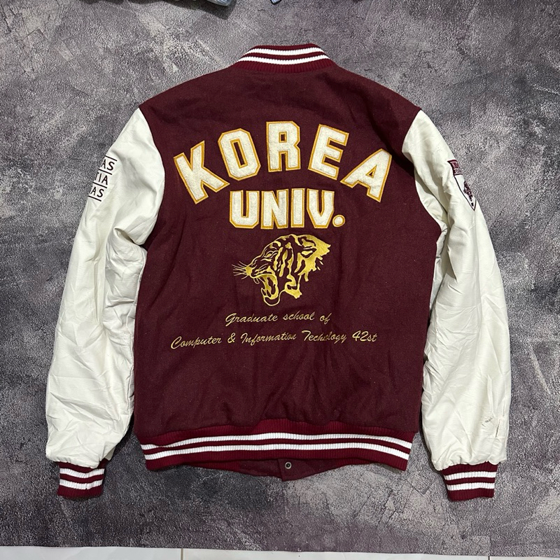 Jual varsity jacket univ jacket varsity leather varsity second | Shopee ...