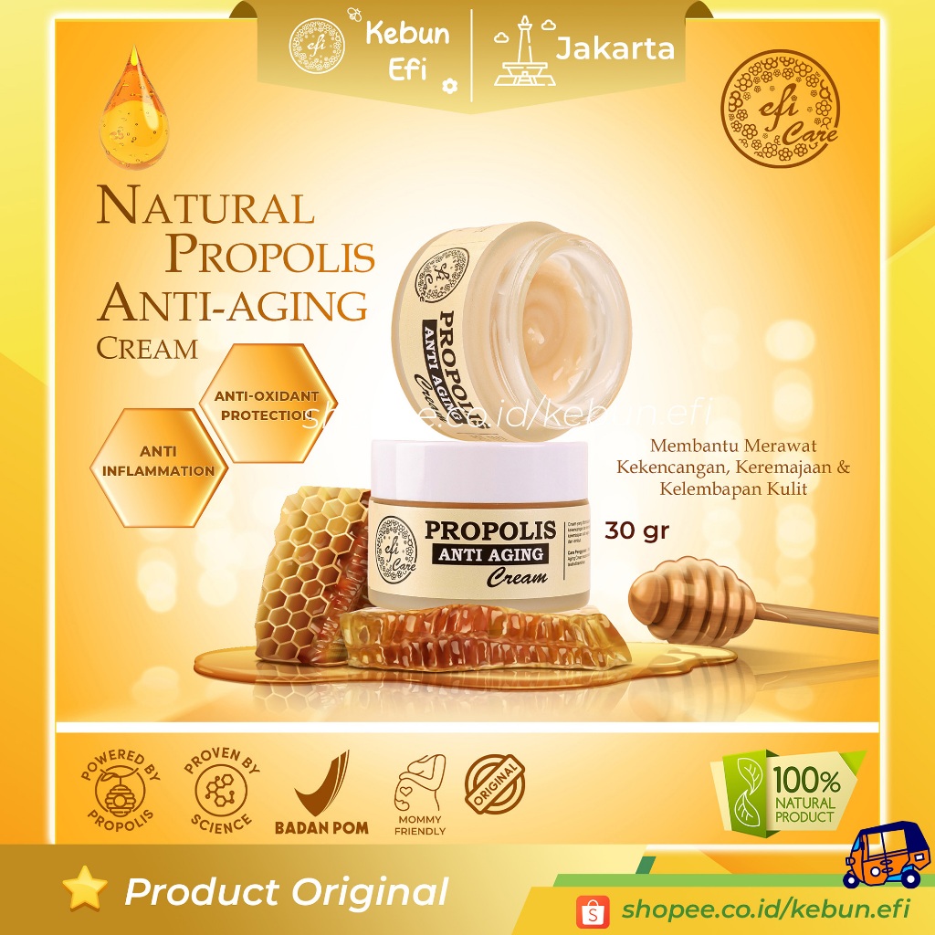 Jual Efi Care - Propolis Anti Aging Cream by Prof Felix PhD - Kebun Efi ...
