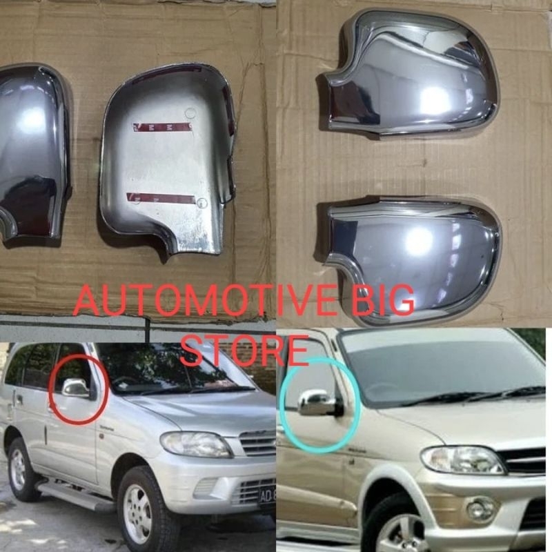 Jual Cover Spion Mobil Taruna Full chrome ( 1 set) | Shopee Indonesia