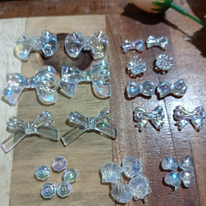 Jual Manik Pita Bulat kerang Love variasi clear 10 gr | Shopee Indonesia