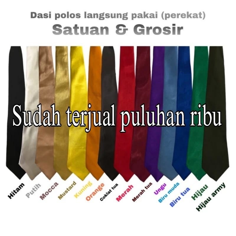 Jual Dasi Terlengkap & Harga Terbaru Mei 2026 | Shopee Indonesia