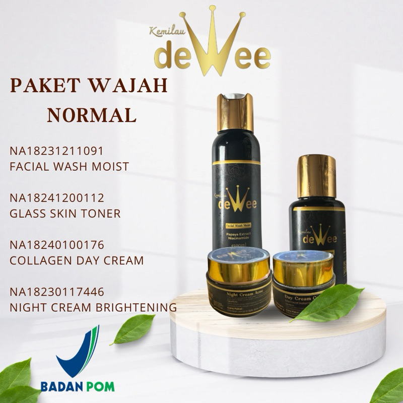 Jual KEMILAU DEWEE PAKET WAJAH NORMAL / BRIGHTENING | Shopee Indonesia