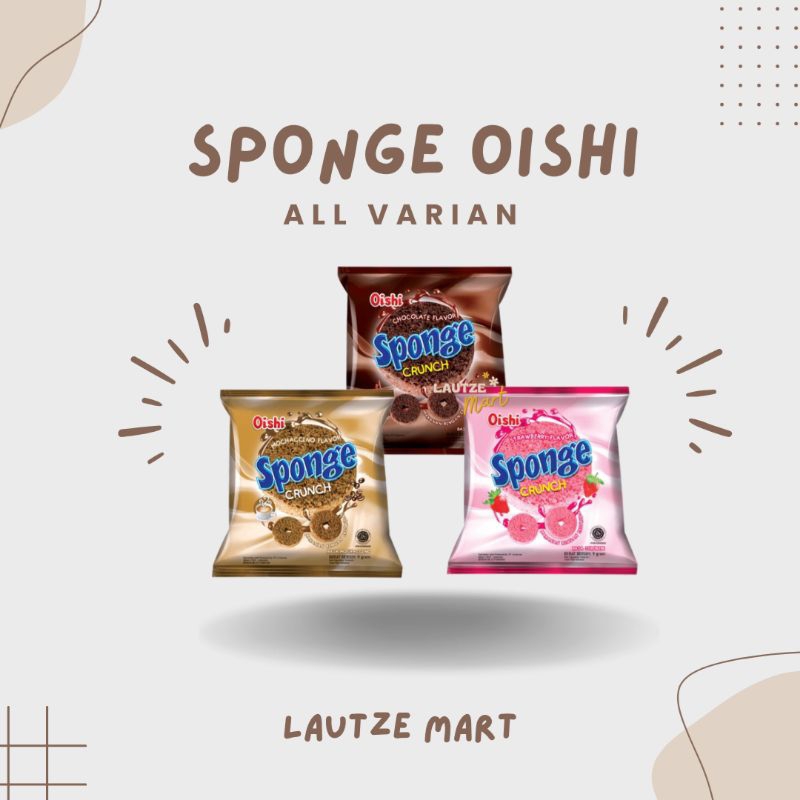 Jual Sponge Crunch Oishi All Varian 1 Renceng Isi 10 Pcs | Shopee Indonesia