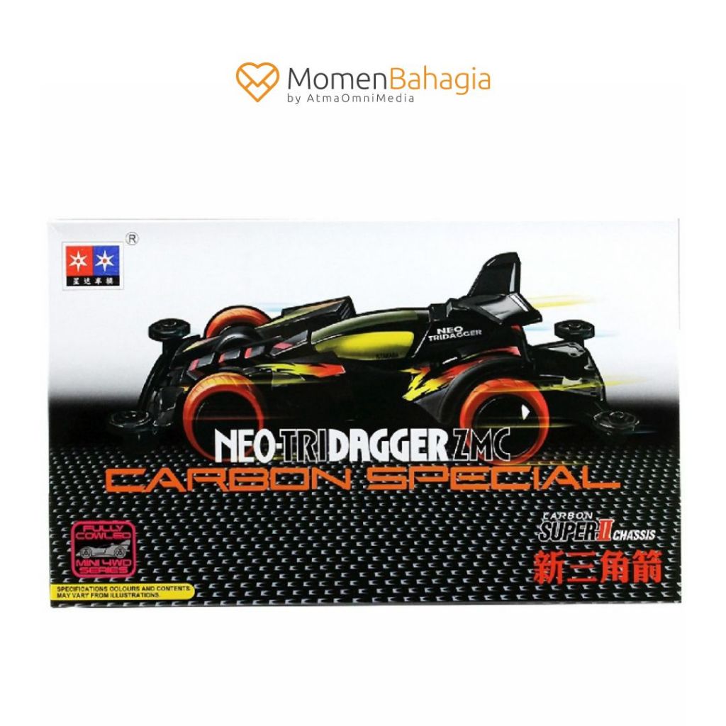 Jual Tamiya Mini 4WD Merek Daxing - Neo Tridagger ZMC Carbon Special ...