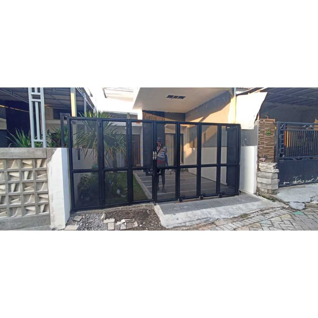 Jual Pagar perforated plat minimalis model lipat | Shopee Indonesia