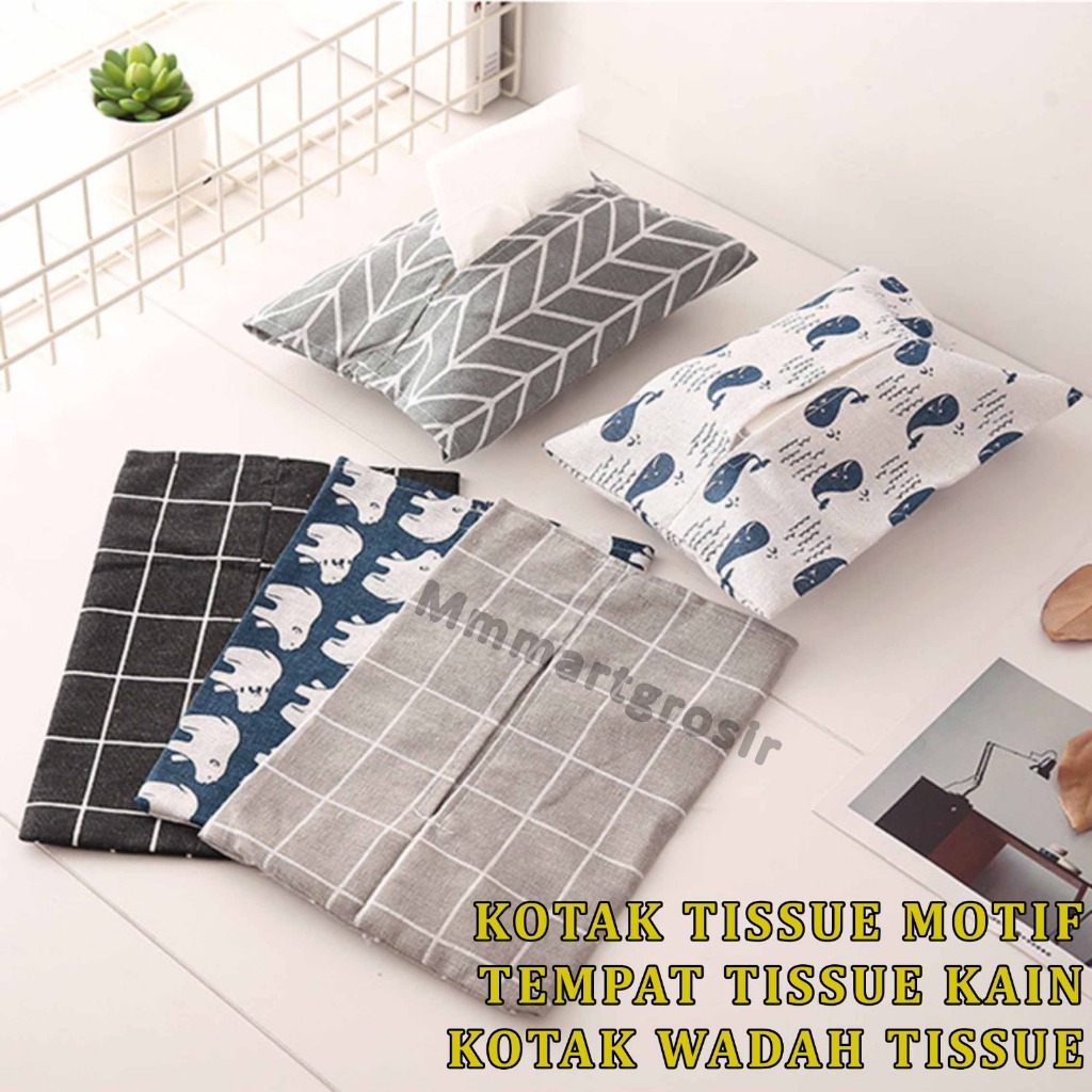 Jual Tempat Tissue Motif / Kotak Tempat Tisu Kain / Kotak Wadah Tissue ...