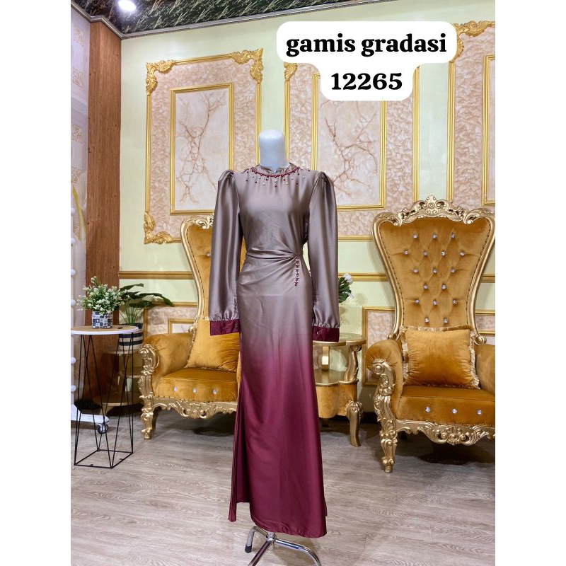 Jual Gamis Silk Gradasi - Long Dress Satin Gamis Silk Mutiara Dress ...