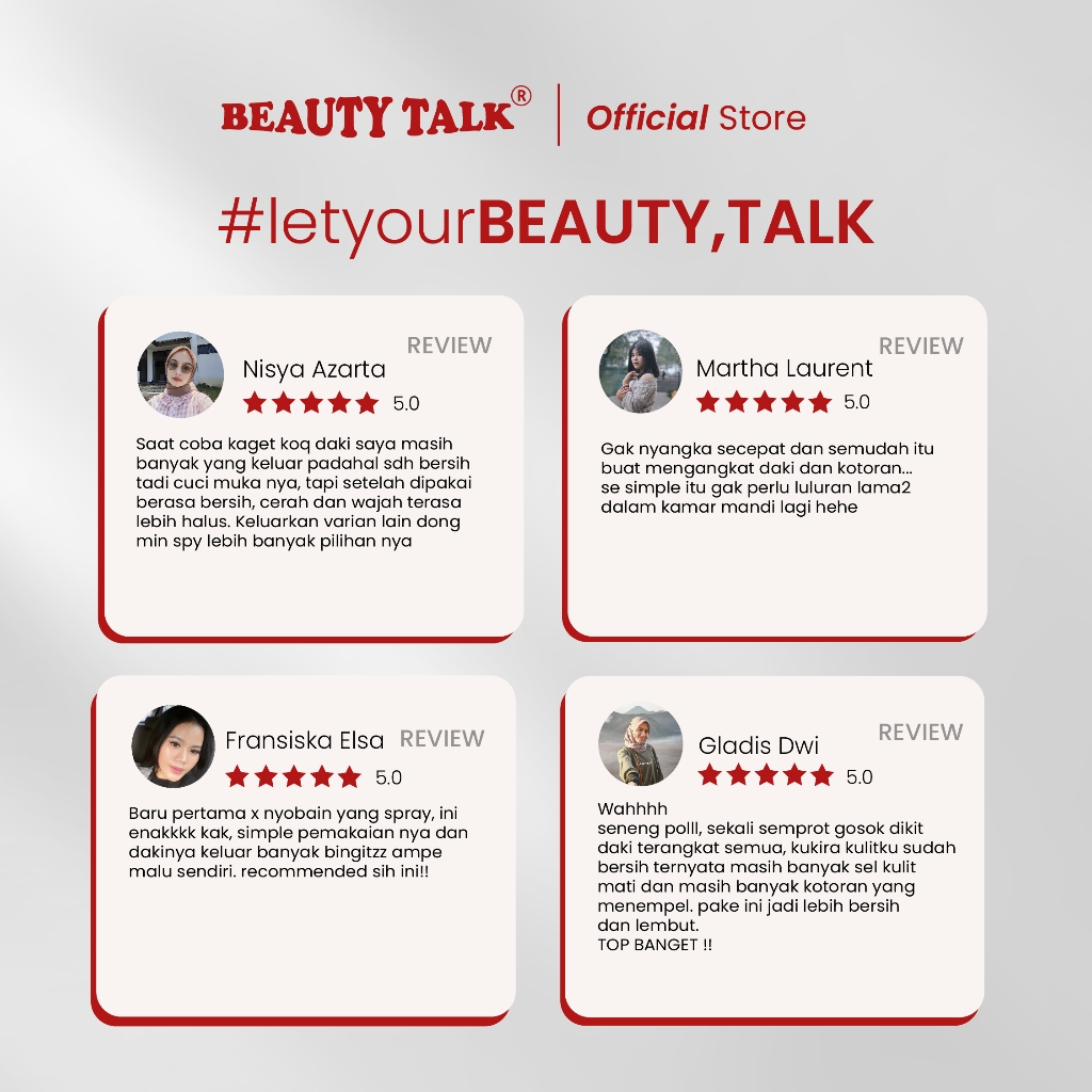 Jual BEAUTY TALK Izzy Face Mee Peeling Spray - 60ML | Pengangkat ...