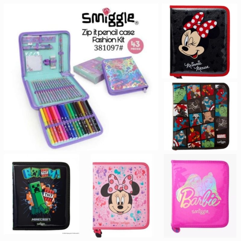 Jual Smiggle Midi Zip Stationery Gift set kotak pensil isi | Shopee ...